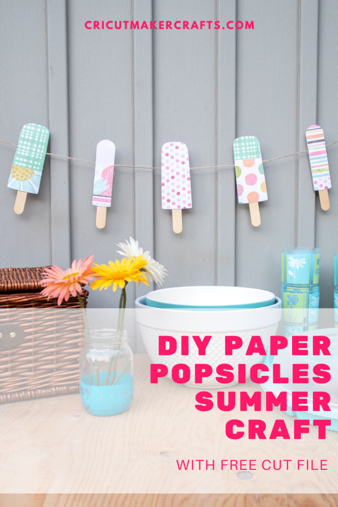 Paper Popsicle Craft [FREE SVG + PDF] - Jav Sid