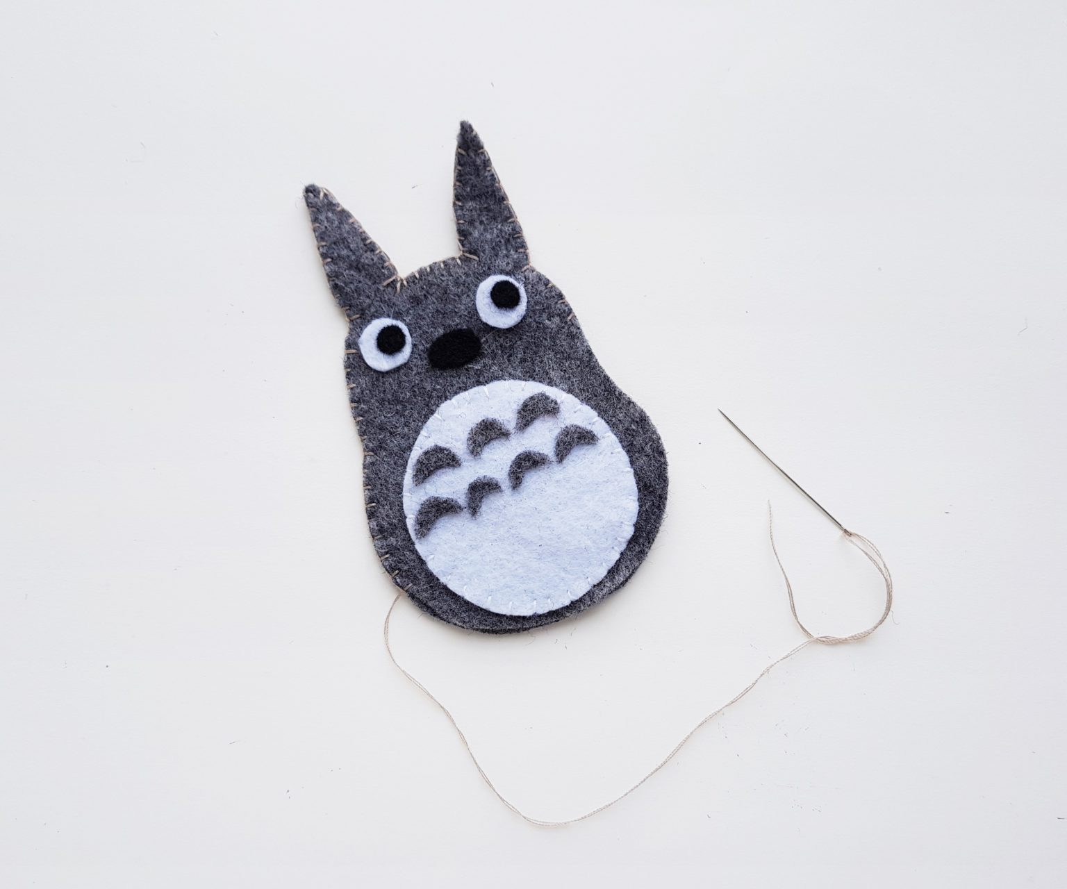 FREE Plush Totoro Template + Tutorial + SVG - Jav Sid