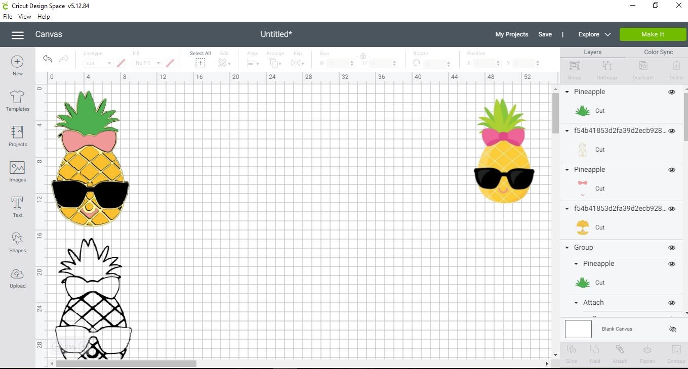 How to create a layered image on Cricut Cut N Make Crafts