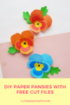 EASY and Free Paper Pansy Template + SVG - Jav Sid