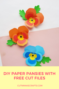 EASY and Free Paper Pansy Template + SVG - Jav Sid
