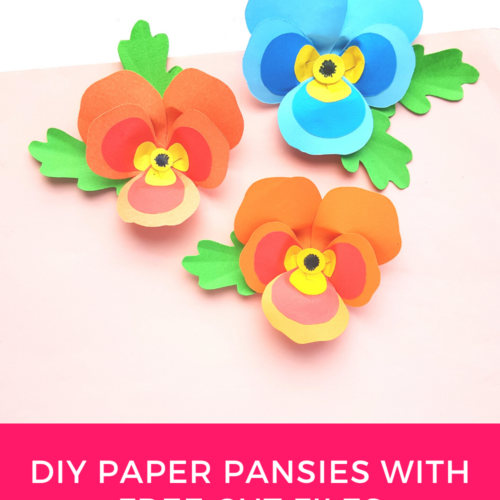 EASY and Free Paper Pansy Template + SVG - Jav Sid