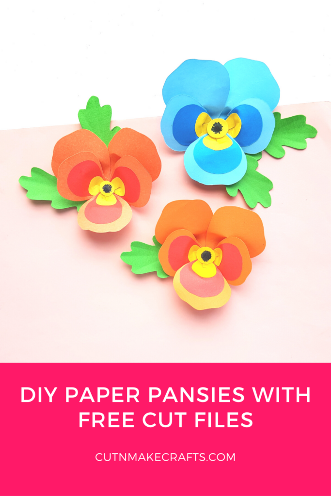 EASY and Free Paper Pansy Template + SVG - Jav Sid