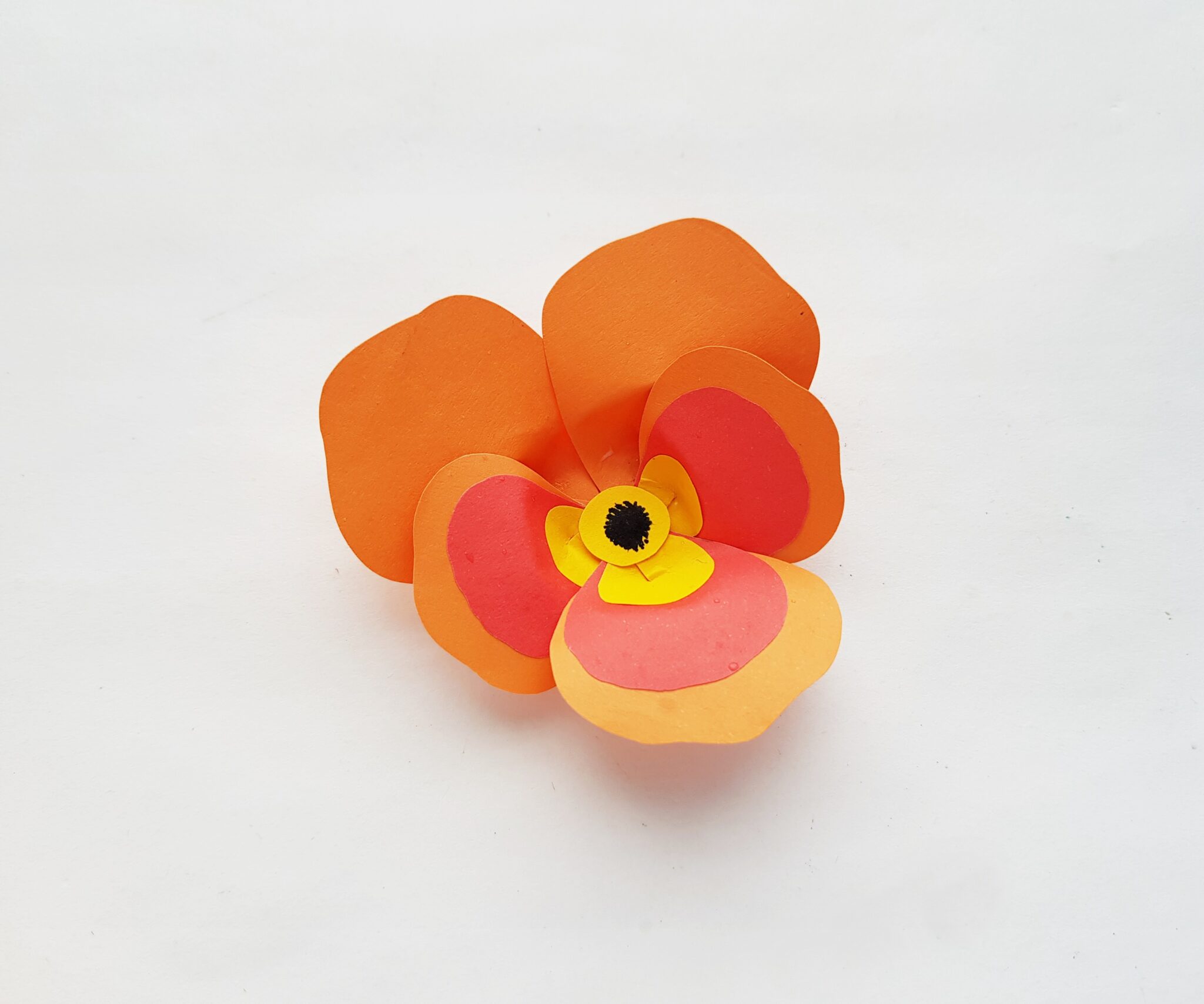 EASY and Free Paper Pansy Template + SVG - Jav Sid